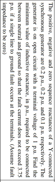 Solved The positive, negative and zero sequence reactances | Chegg.com