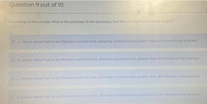 What is a benefic of using Ford/Motorcraft diesel | Chegg.com