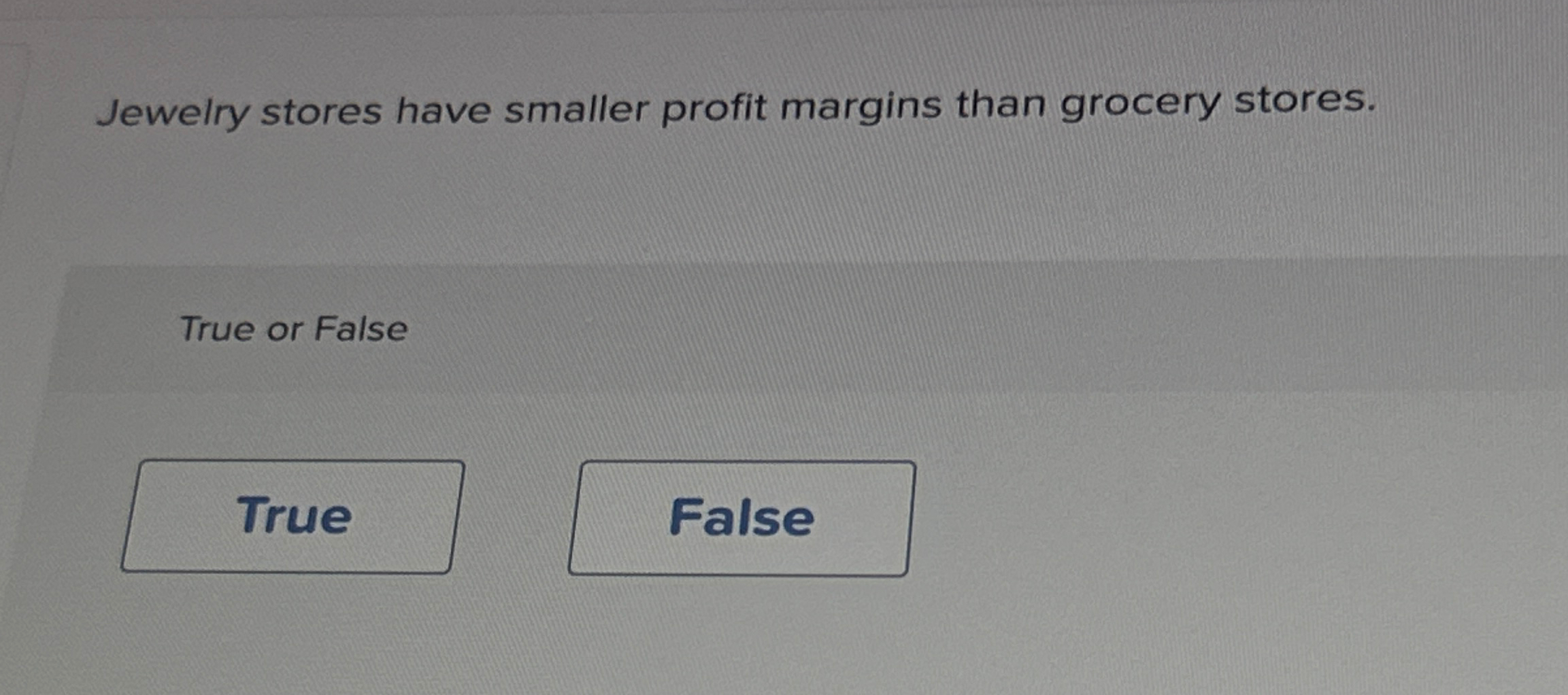 Solved Jewelry stores have smaller profit margins than | Chegg.com