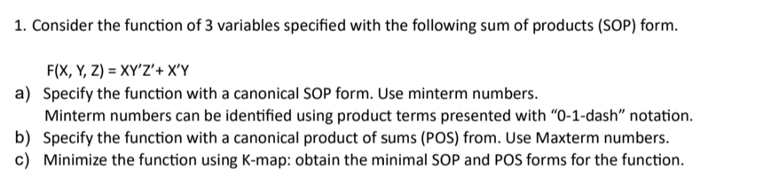Solved 1. Consider the function of 3 variables specified | Chegg.com
