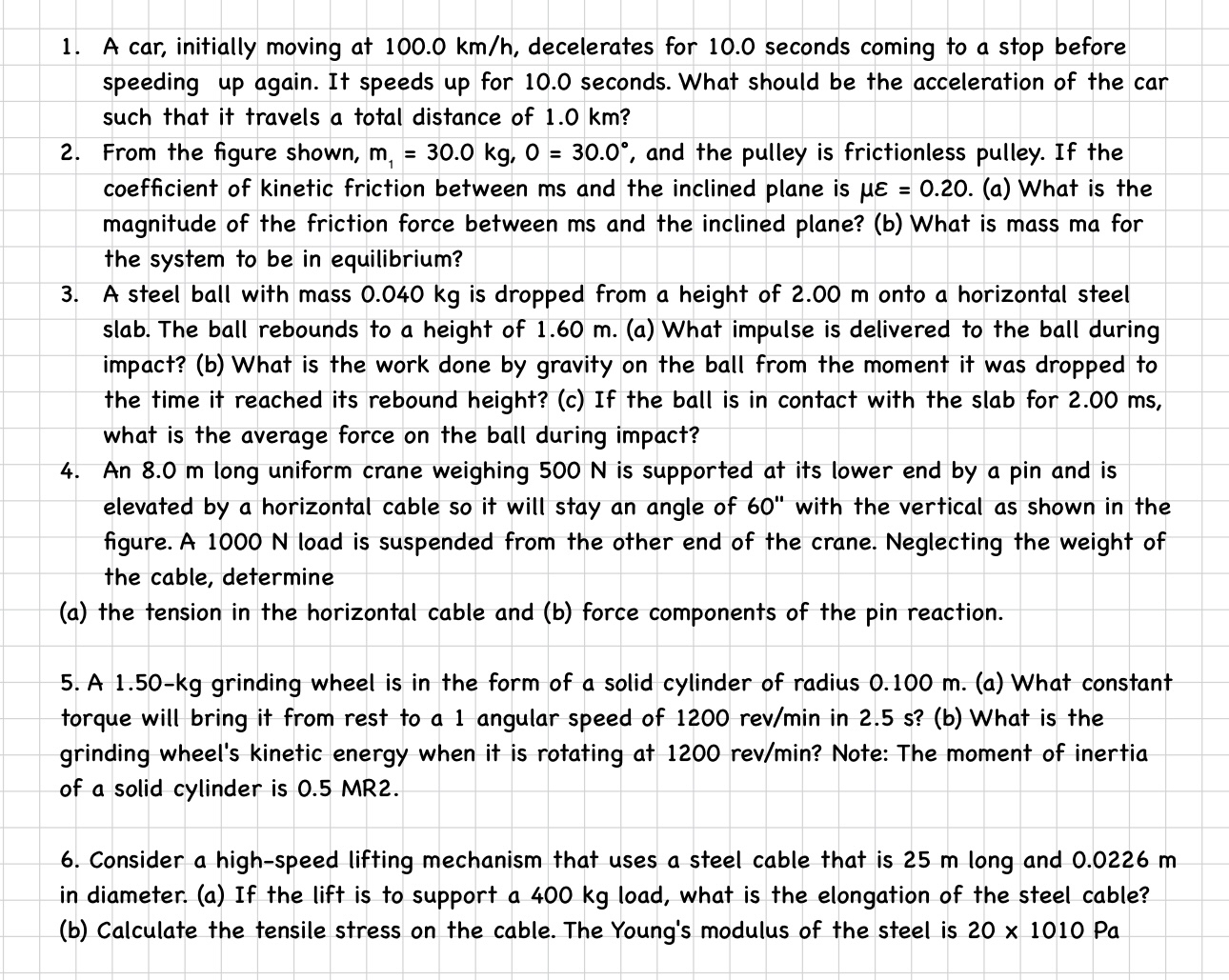 Solved pls answer all the 6 ﻿questions | Chegg.com