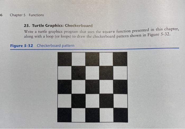 Solved 6 Chapter 5 Functions 25. Turtle Graphics: | Chegg.com