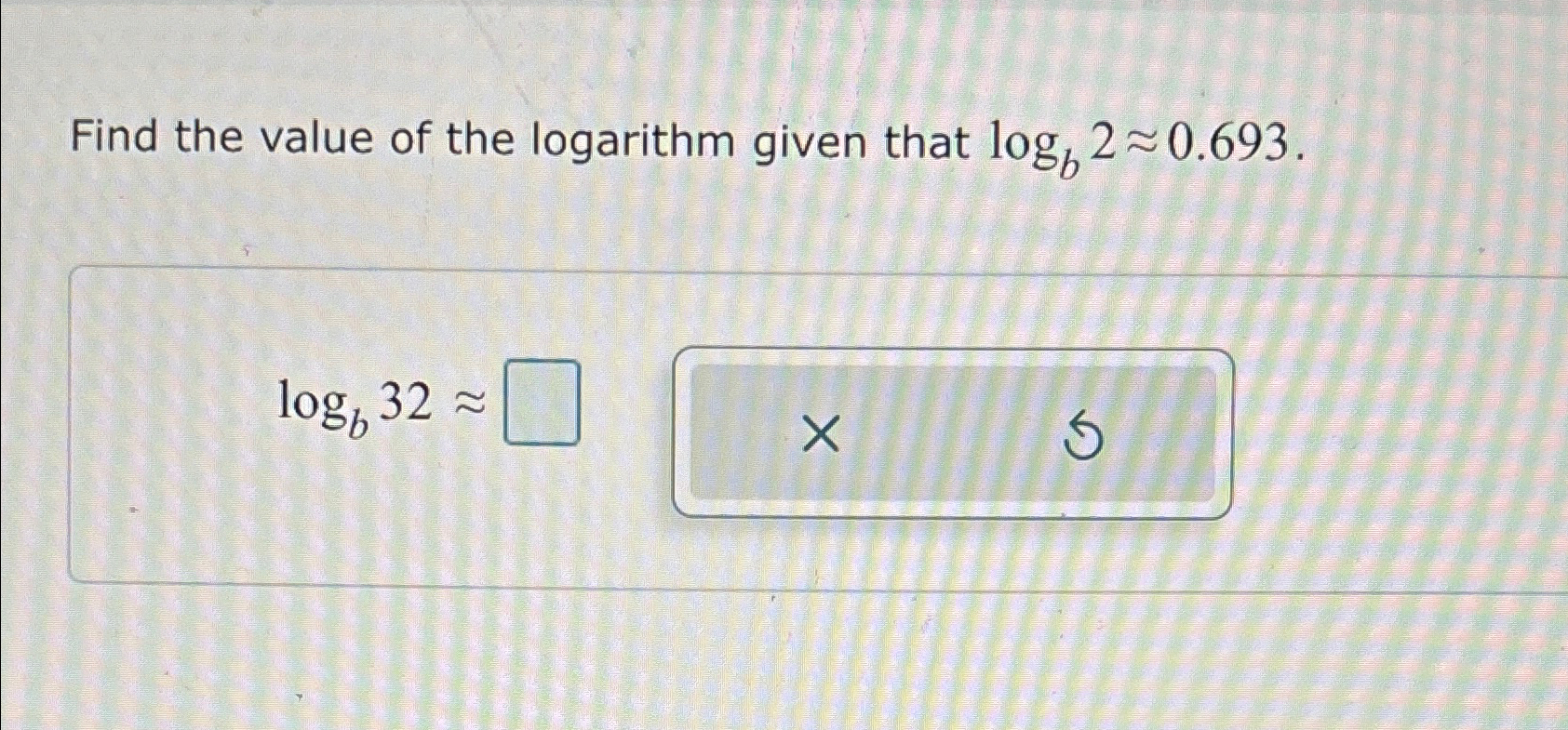Solved Find the value of the logarithm given that | Chegg.com Solved Find the value of the logarithm given that | Chegg.com