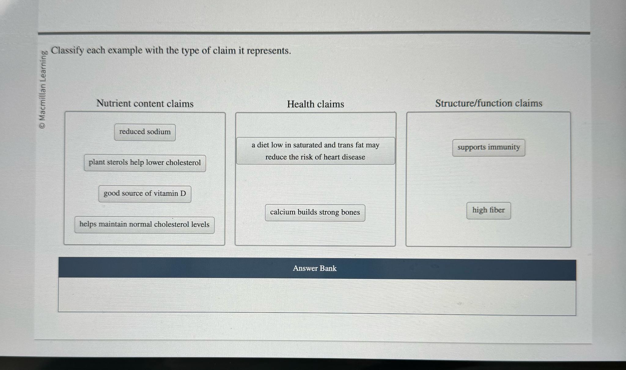 Solved Classify each example with the type of claim it | Chegg.com