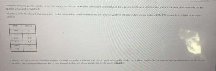 Biochemistry: need help with the answer please as | Chegg.com