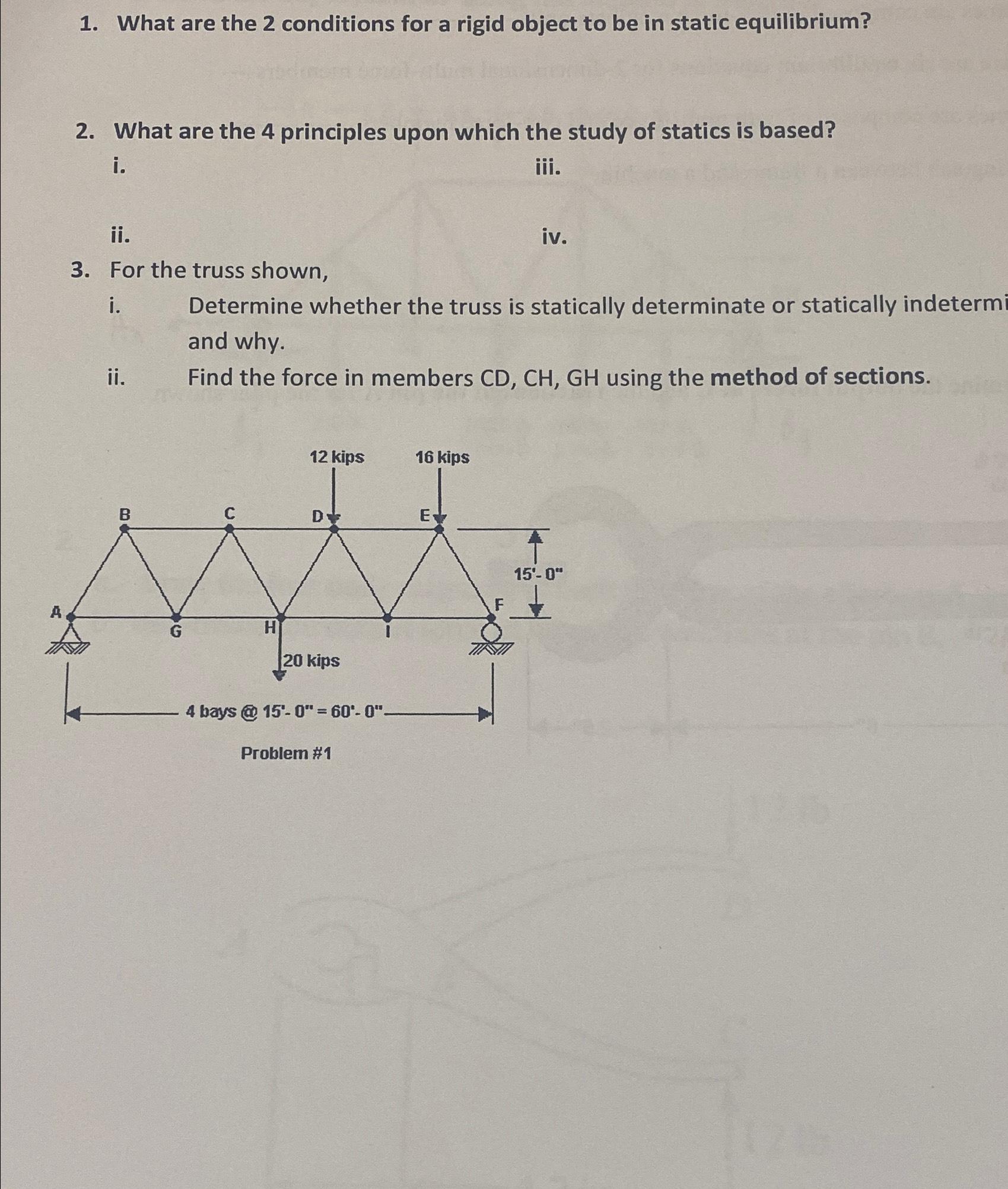 Solved What are the 2 ﻿conditions for a rigid object to be | Chegg.com