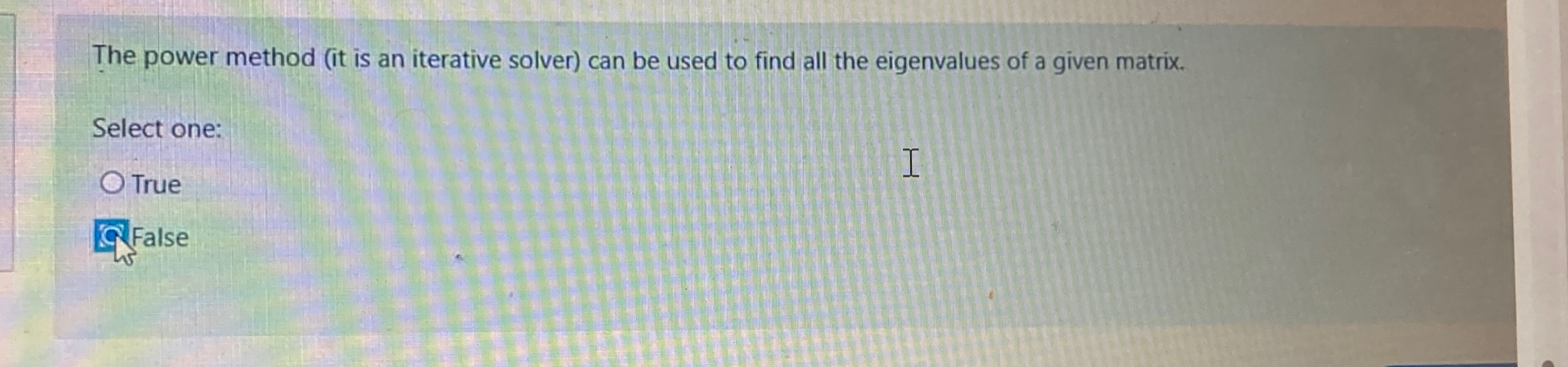 Solved The power method (it is an iterative solver) ﻿can be | Chegg.com