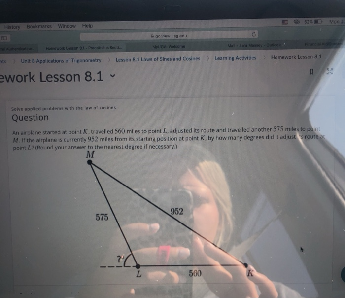 Solved 52% Mon History Bookmarks Window Help go view.usg.edu | Chegg.com