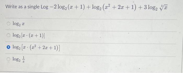 Solved Write as a single Log | Chegg.com