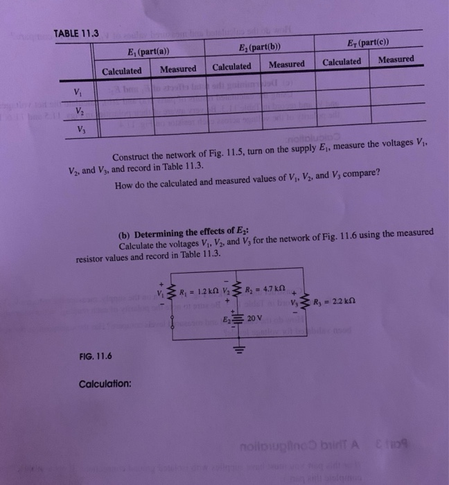 Solved Part 2 Superposition Theorem (Applied to Voltage | Chegg.com