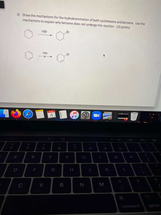 Solved 3) Draw the mechanisms for the hydrobromination of | Chegg.com