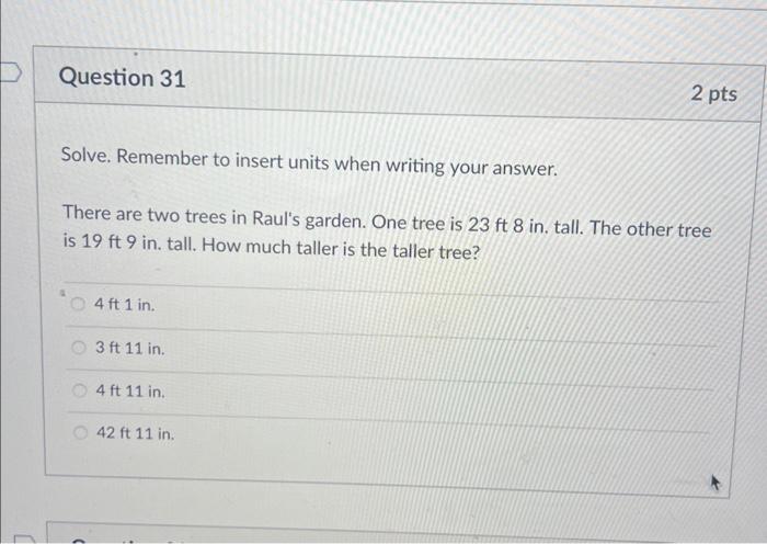 Solved Solve. Remember to insert units when writing your | Chegg.com
