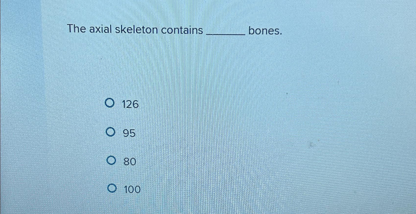 Solved The axial skeleton contains | Chegg.com