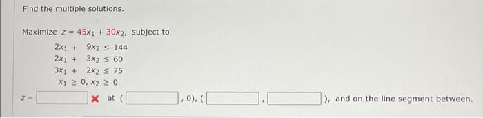 Solved Find the multiple solutions. | Chegg.com