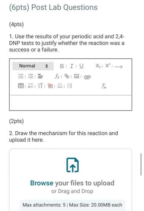Solved The Pinacol Rearrangement Data And Lab Report | Chegg.com