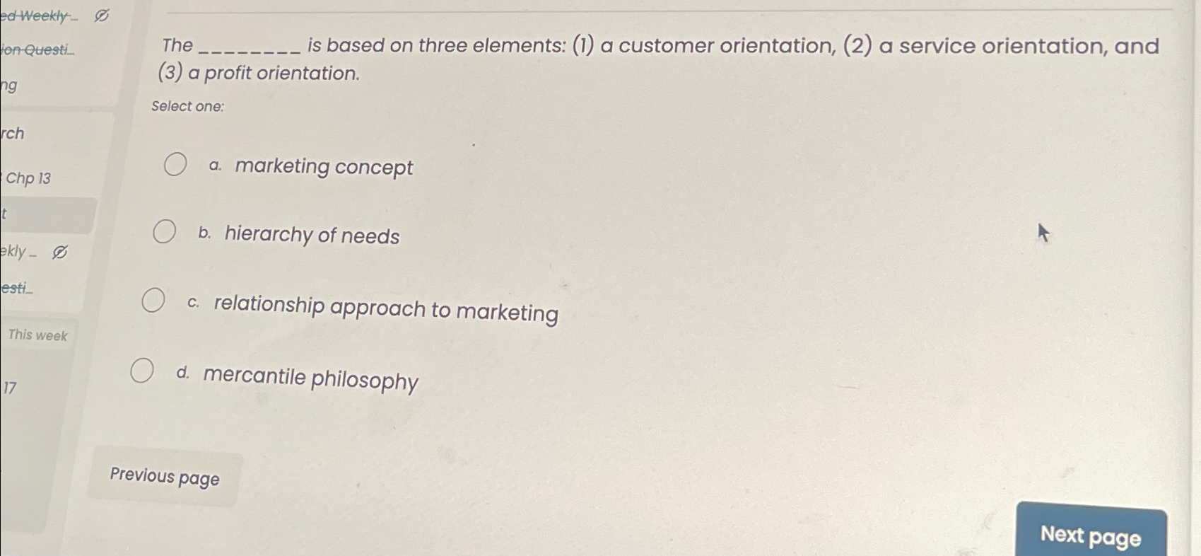 Solved The Is Based On Three Elements 1 ﻿a Customer