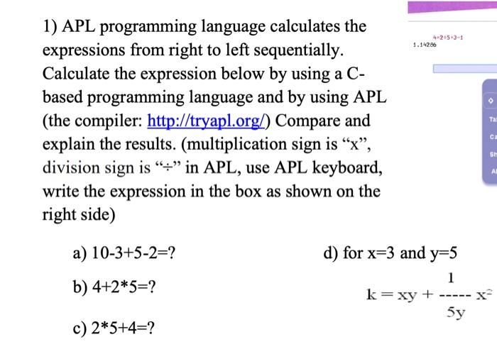 APL Keyboard 1 2543-1 1.14286 х * Backspace Tab Caps | Chegg.com