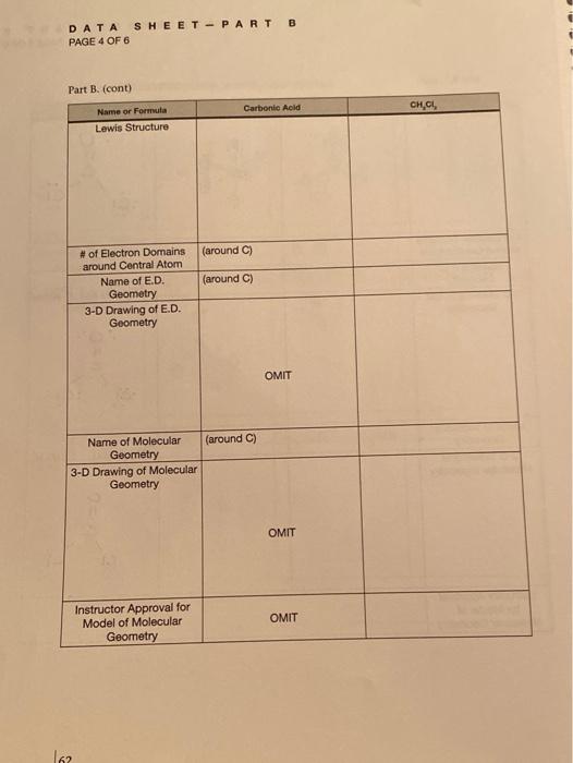 Solved DATA SHEET-PART B PAGE 2 OF 6 Nitrogen trifluoride | Chegg.com