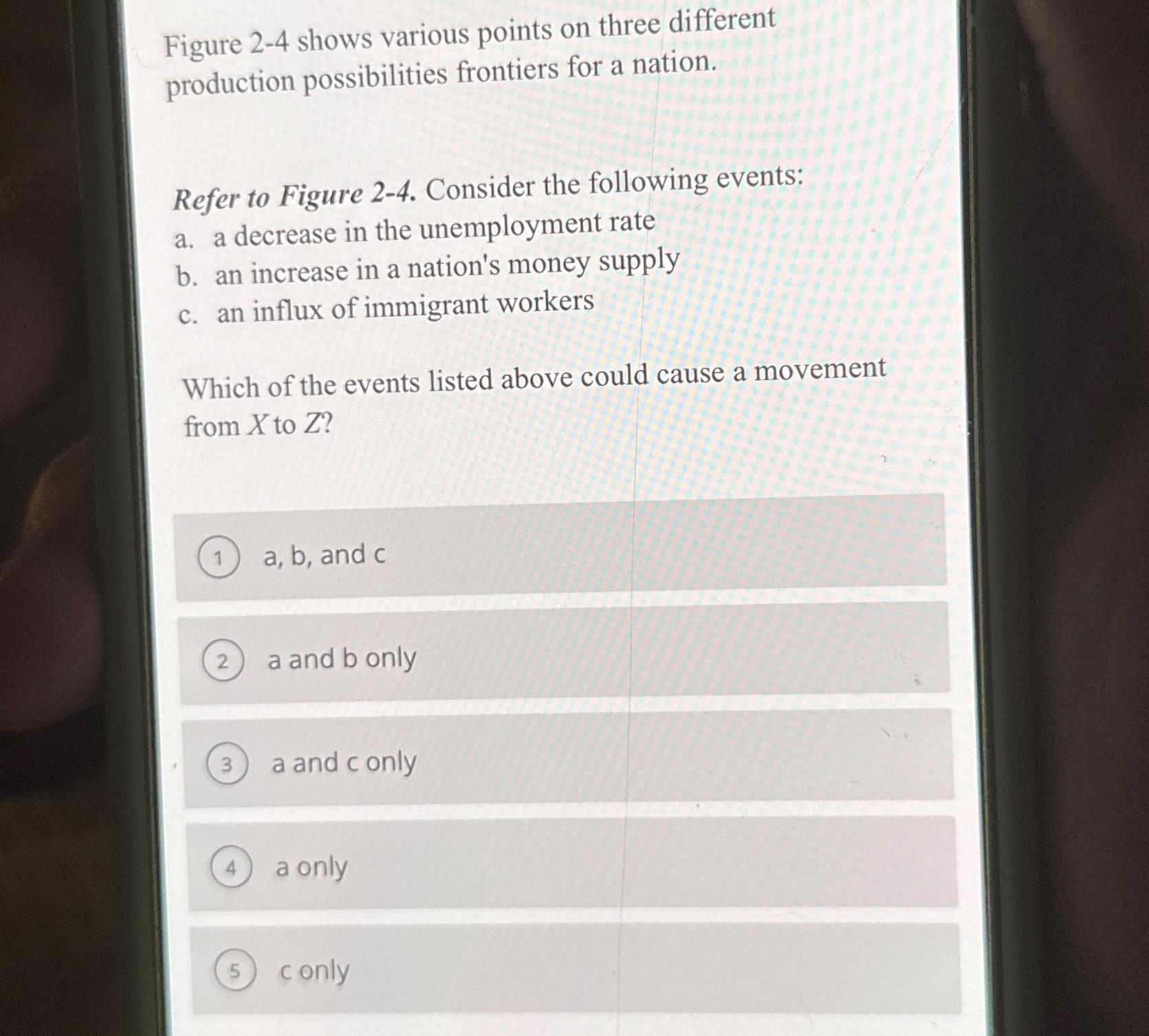 Solved Figure 2-4 ﻿shows various points on three different | Chegg.com