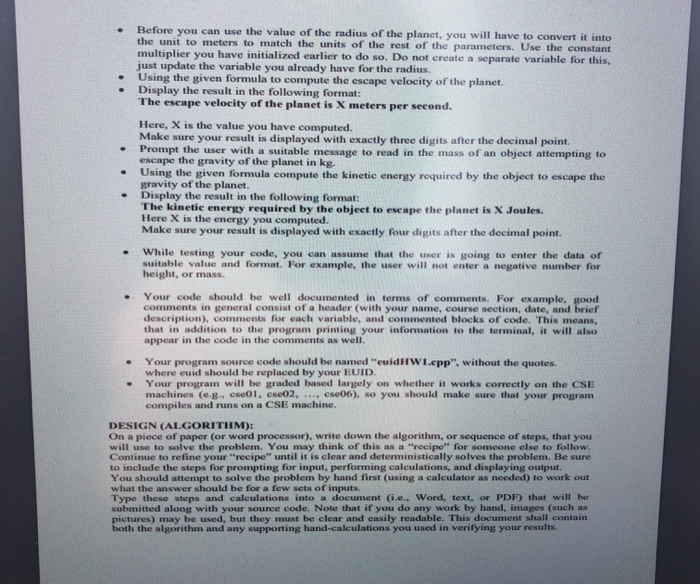 Solved CSCE 1030: Homework 1 Due: 11:59 PM on Friday, | Chegg.com