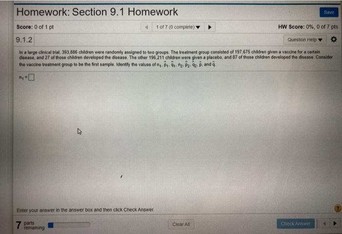 Solved Homework Section 9 1 Homework Save Score 0 Of 1 Pt