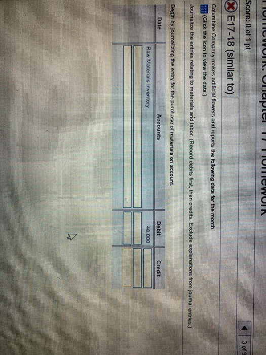 Solved TIUMCWUIK. Unapel ITIUM WUIN Score: 0 of 1 pt 3 of 9 | Chegg.com