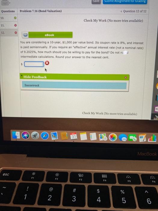 Solved Save Submit Assignment for Grading Questions Problem | Chegg.com