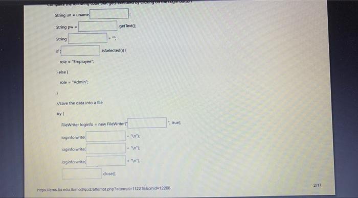 Solved We aim to design the following Gul application. | Chegg.com