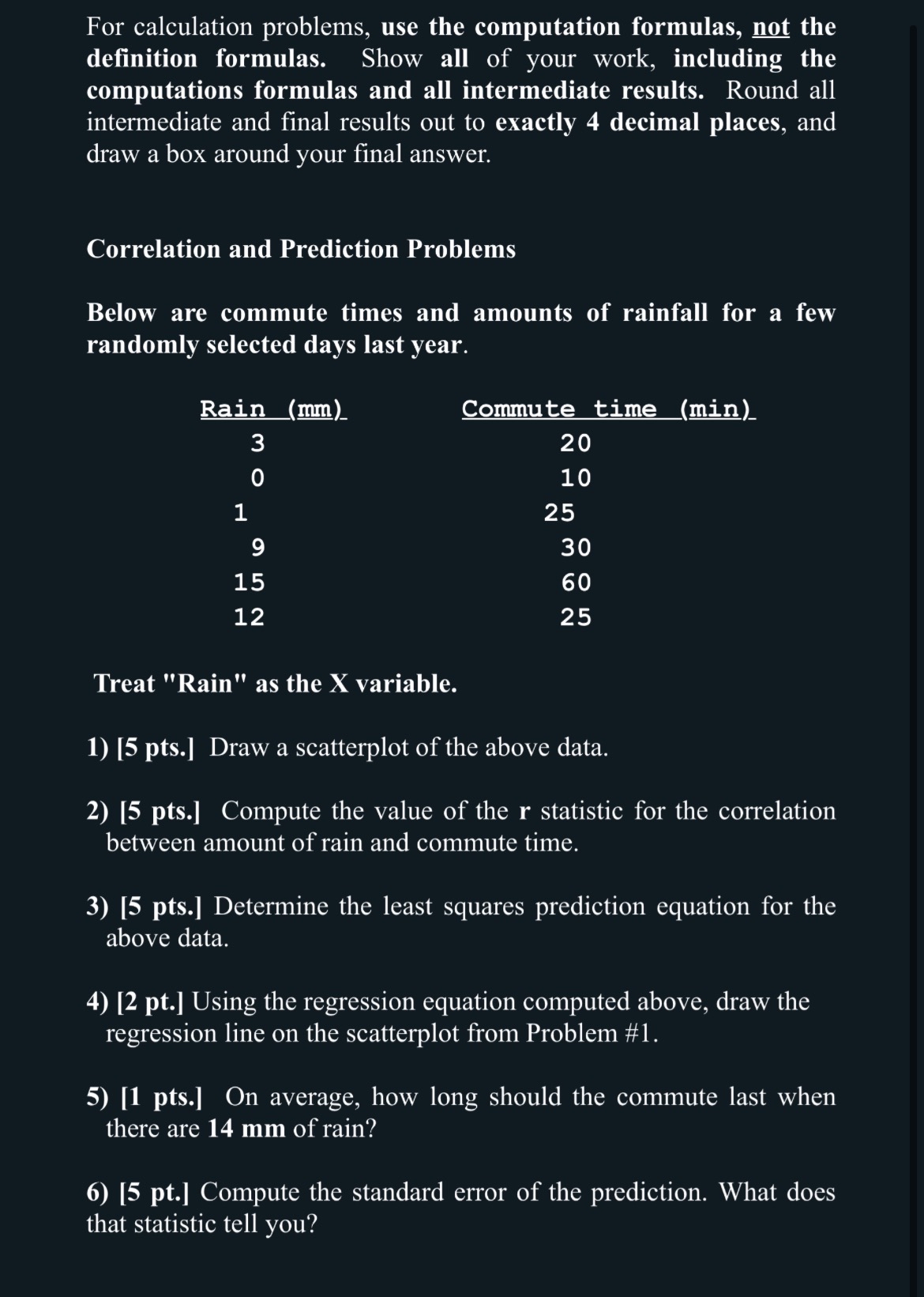 For calculation problems, use the computation | Chegg.com