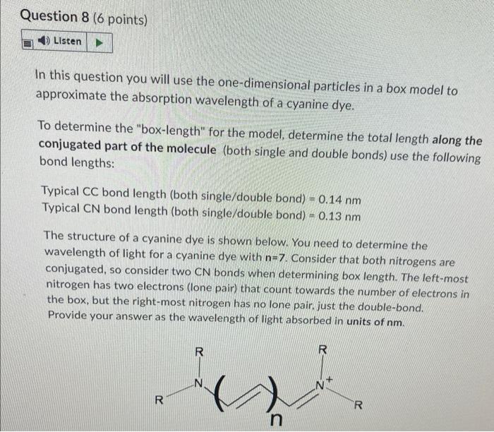 Solved In this question you will use the one-dimensional | Chegg.com