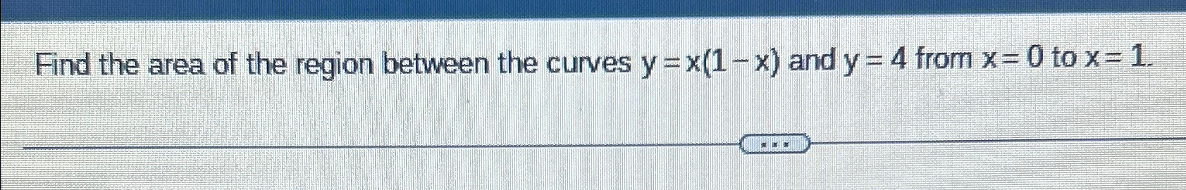 Solved Find the area of the region between the curves | Chegg.com