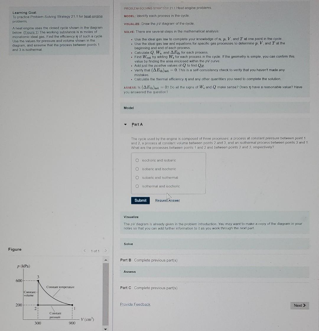 Solved PROBLEM SOLVING STRATEGY 21.1 Heat engine problems | Chegg.com