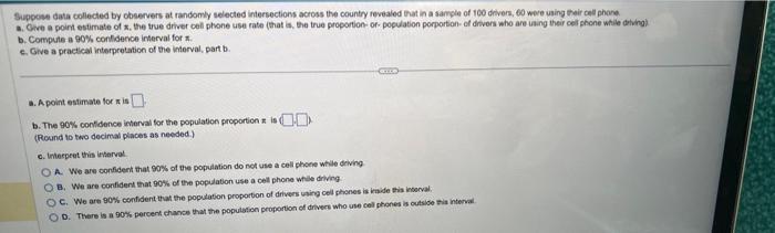 Solved Suppose data collected by observers at randomly | Chegg.com