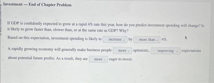 Solved first drop down: increase; decreasesecond drop down: | Chegg.com
