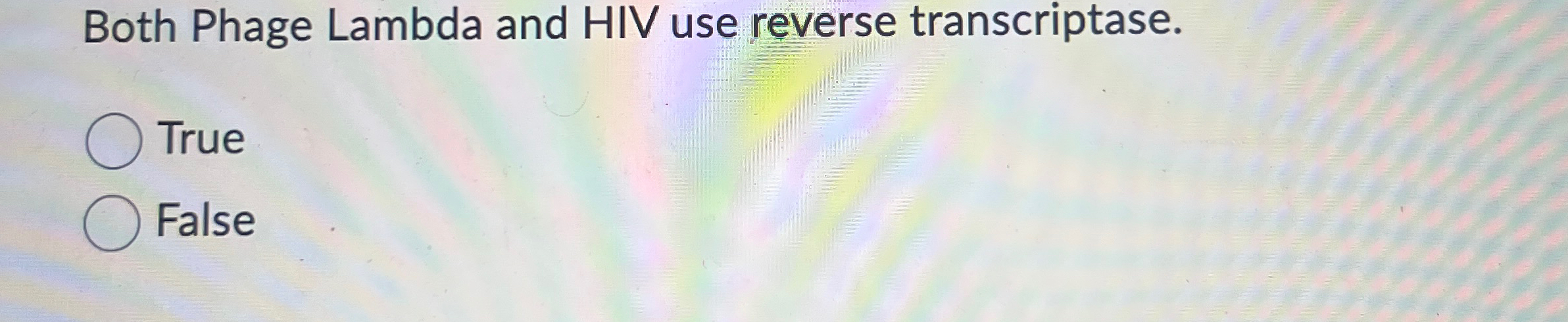 Solved Both Phage Lambda and HIV use reverse transcriptase. | Chegg.com