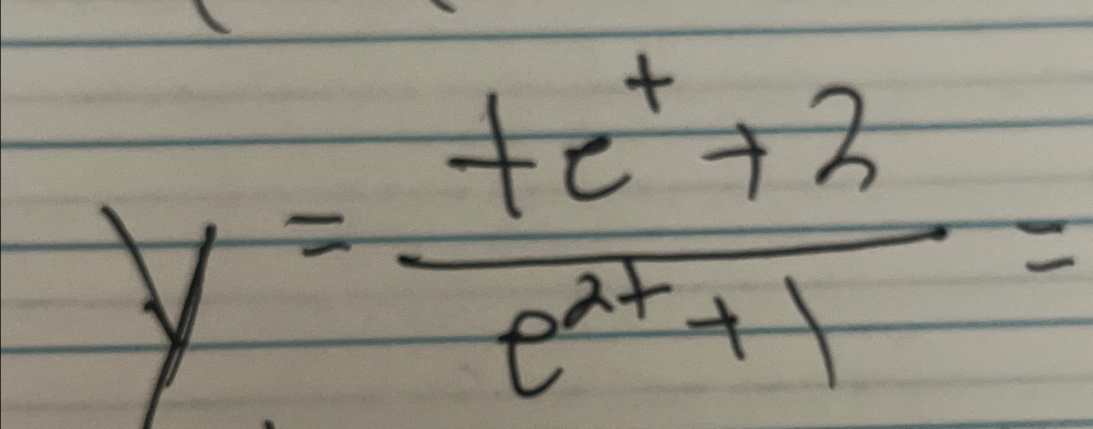 Solved Find the derivative of y=tet+2e2t+1 | Chegg.com