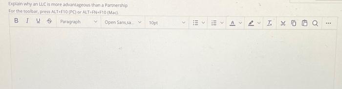 Solved Explain why an Lle is more advantageous than a | Chegg.com