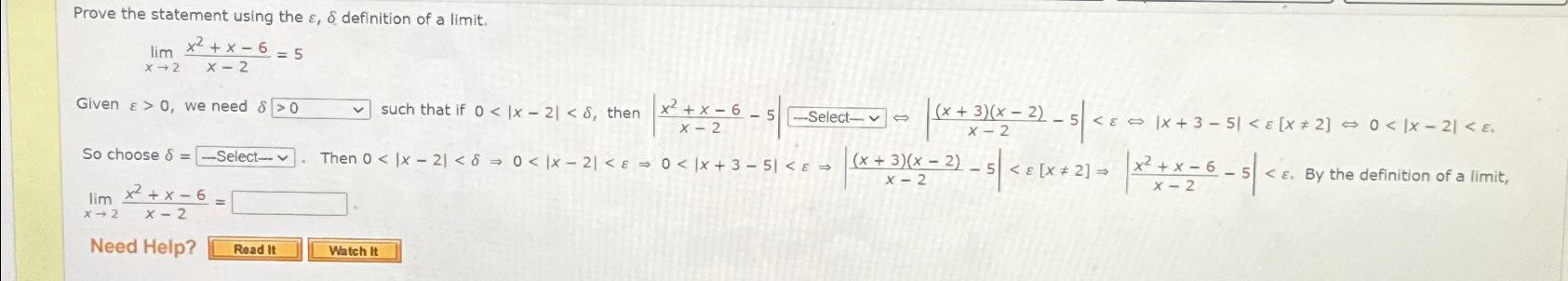 Solved Prove the statement using the ε,δ ﻿definition of a | Chegg.com