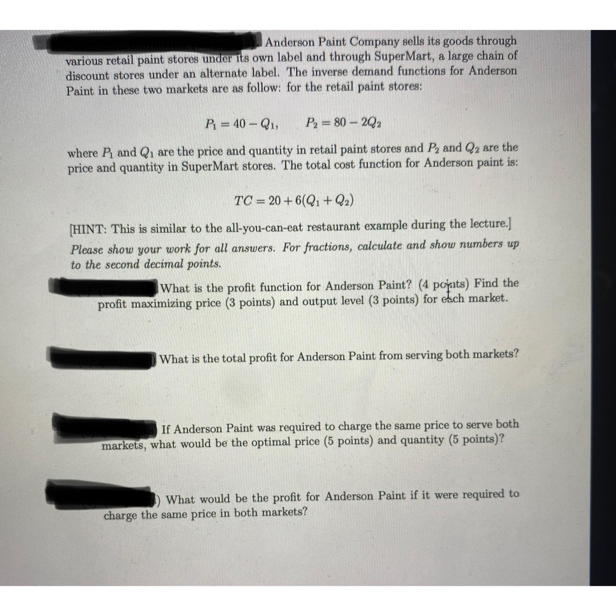 Solved 4 ﻿part questions not sure how go do this one | Chegg.com