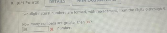 Solved Two-digit natural numbers are formed, with | Chegg.com