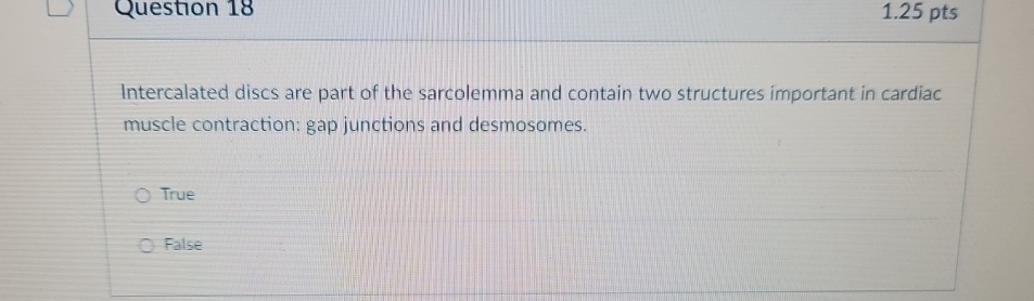 Solved Intercalated discs are part of the sarcolemma and | Chegg.com