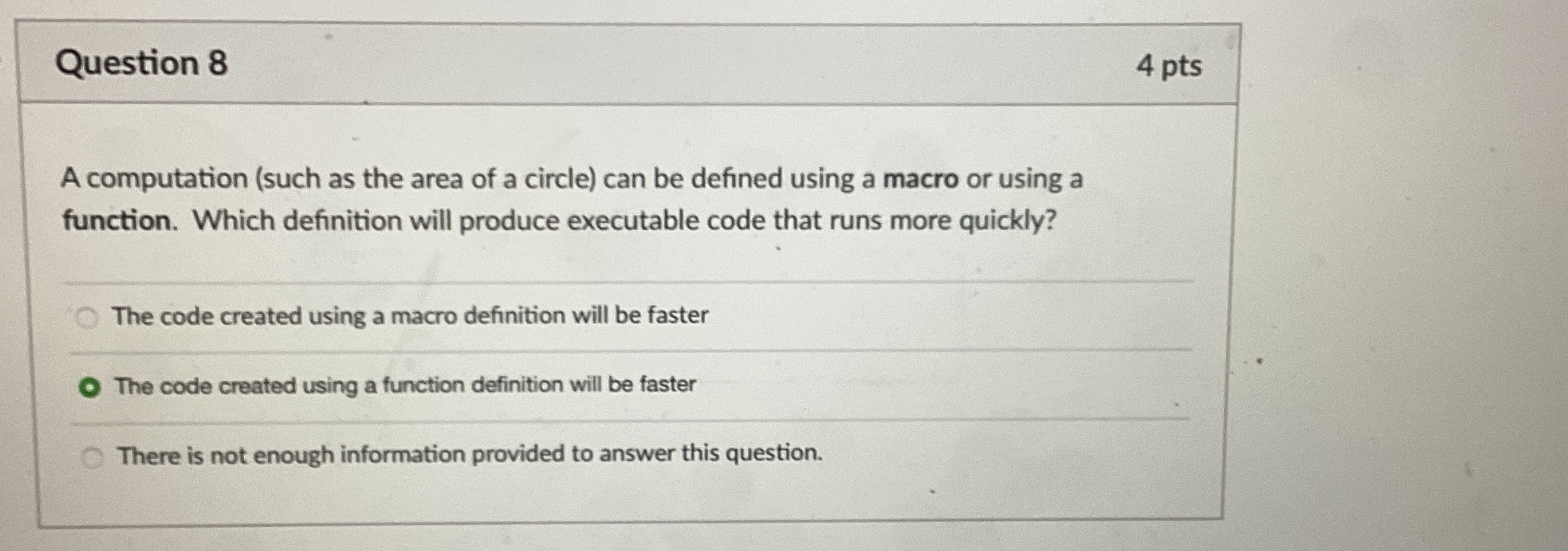Solved Question 84ptsA computation (such as the area of a | Chegg.com