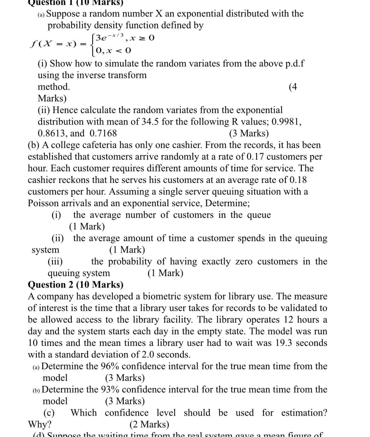 Solved by an EXPERT (a) ﻿Suppose a random number X an exponential | Chegg.com