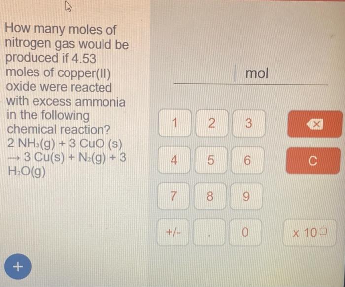 Solved How many moles of nitrogen gas would be produced if | Chegg.com