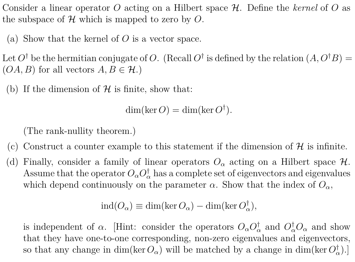 Solved This is a graduate-level linear algebra problem. | Chegg.com