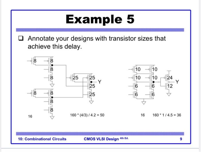 Solved Annotate your designs with transistor sizes that | Chegg.com