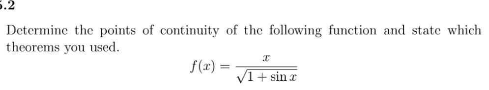 Solved Determine the points of continuity of the following | Chegg.com