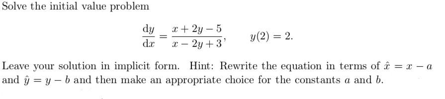Solved Solve the initial value problem | Chegg.com