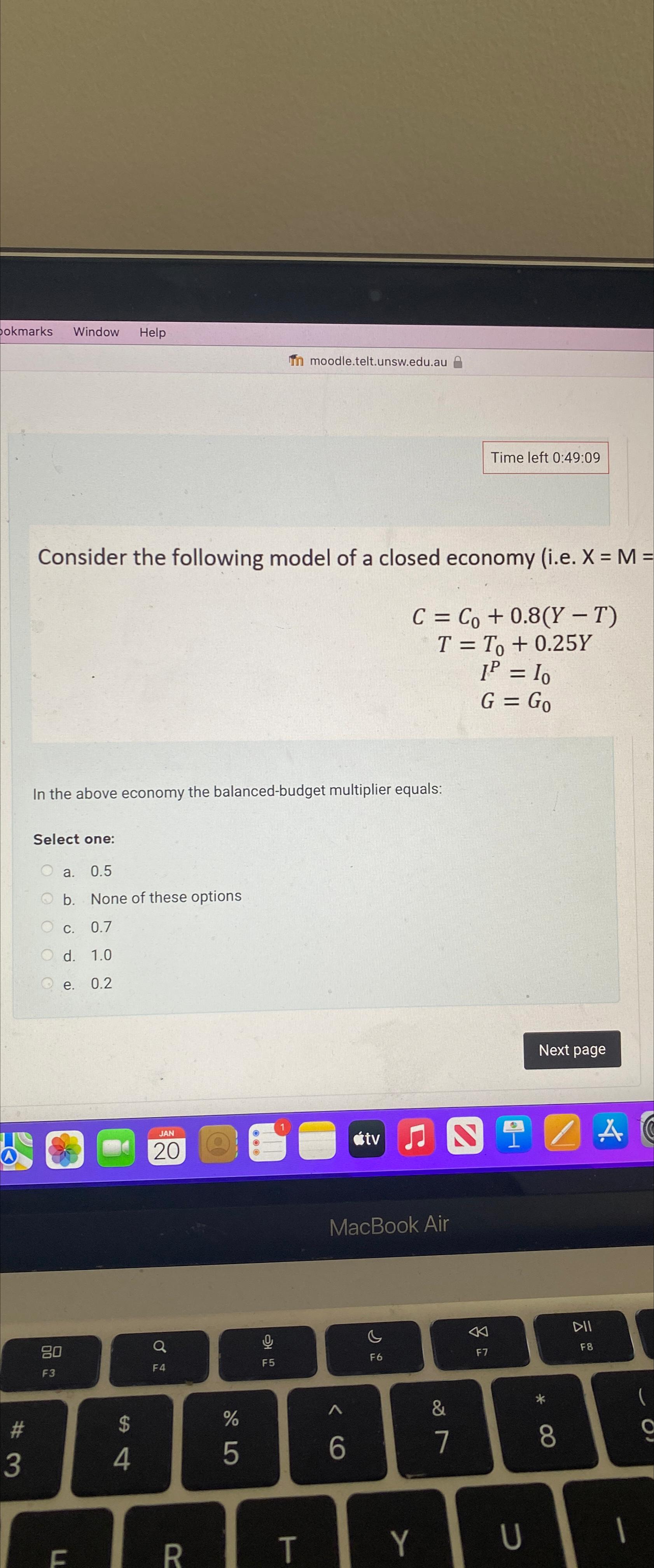 Solved Th moodle.telt.unsw.edu.auConsider the following | Chegg.com