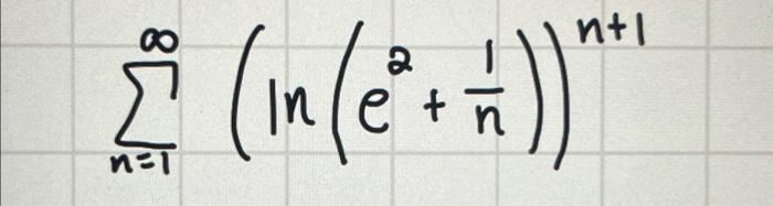 Solved use the root rest to determine if it converges or | Chegg.com